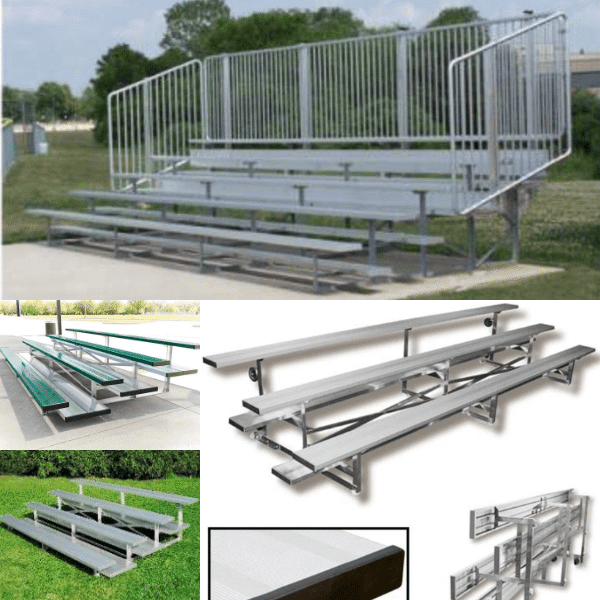 Aluminum Bleachers | All Sizes Of USA-Made Models